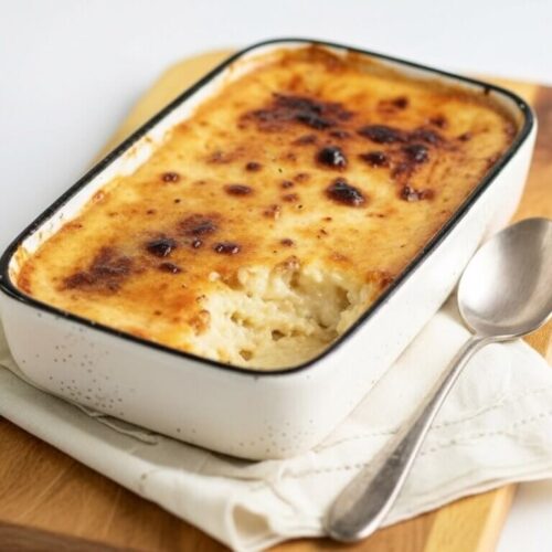 Condensed Milk Baked Rice Pudding Recipe