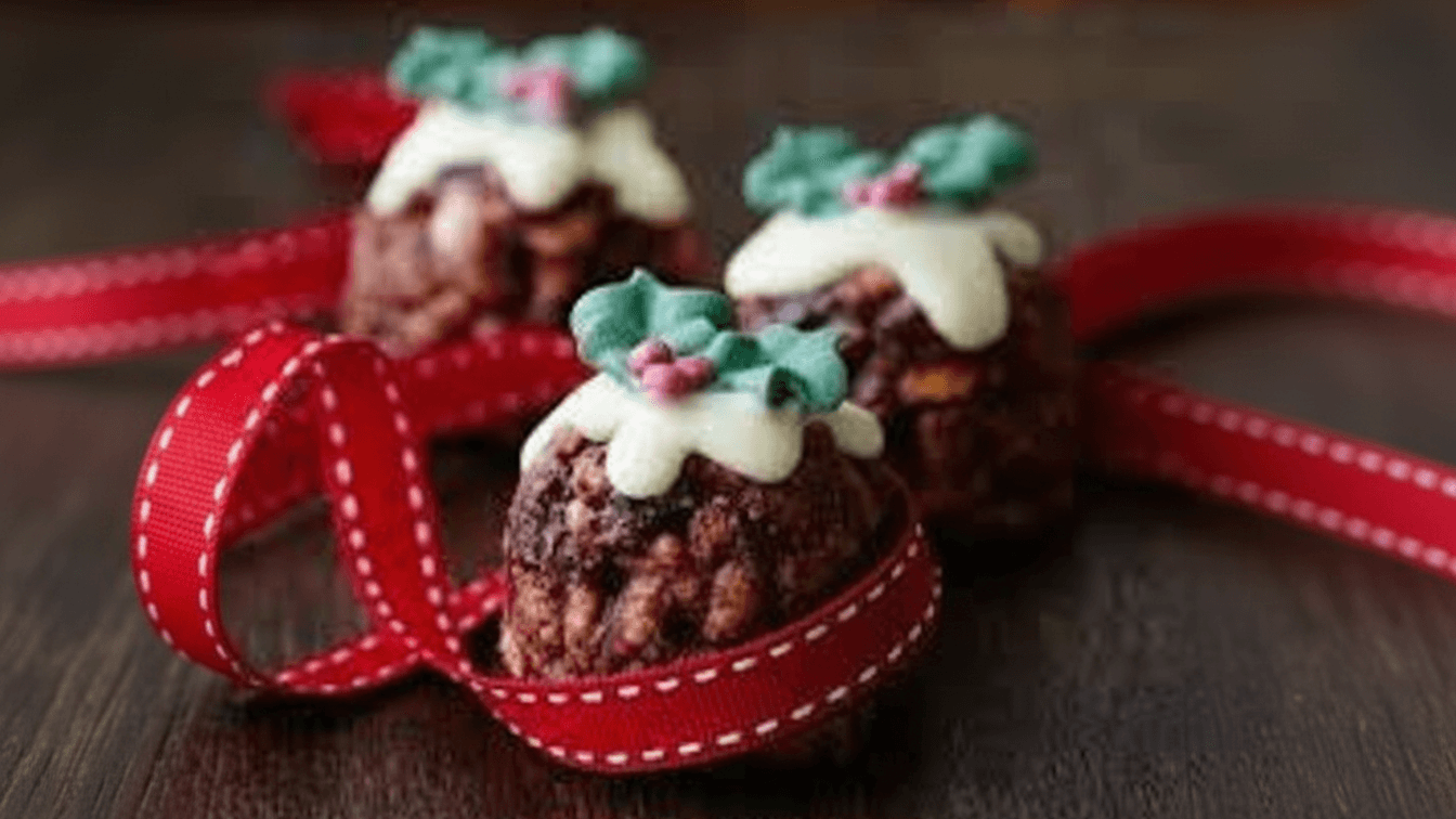 No Bake Rice Krispie Christmas Pudding Recipe
